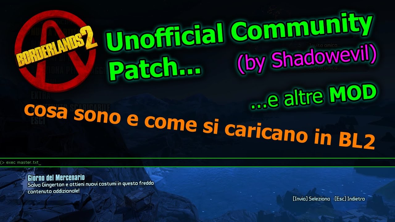 Borderlands 2 ITA - Unofficial Community Patch e altre MOD (per PC ...