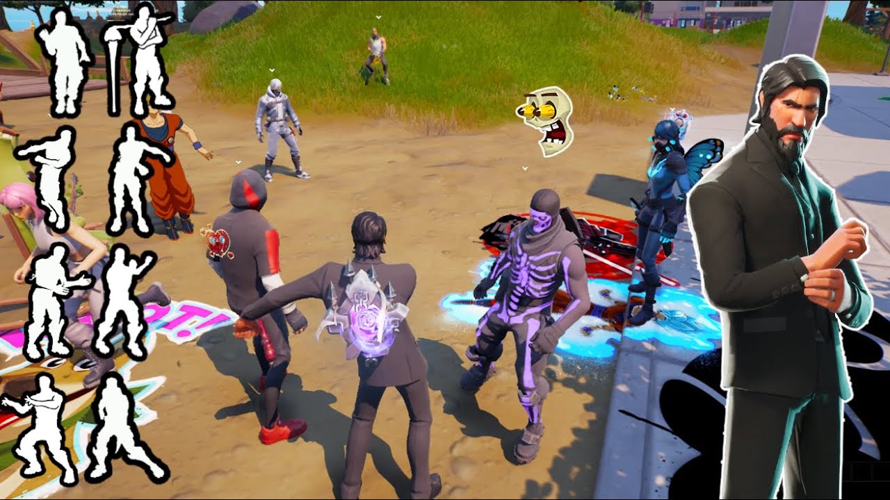 Reaper Skin Flexing RARE Emotes In Party Royale...😳 - YouTube