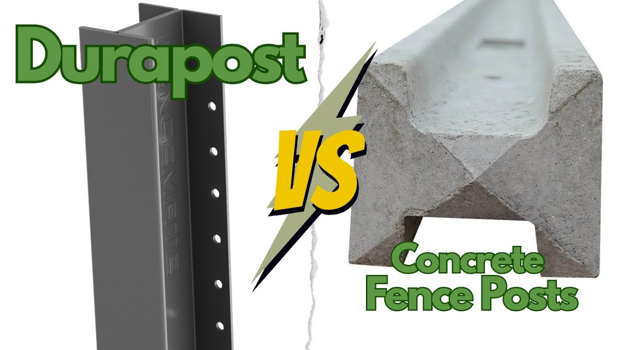 Durapost Fence Post Vs Concrete Fence Posts - YouTube