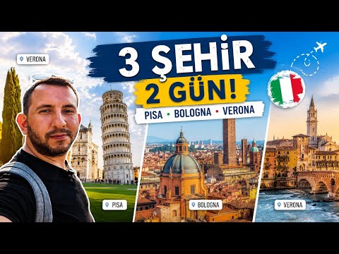 2 Günde Pisa, Bologna ve Verona | İtalya Vlog 3. Bölüm 🇮🇹