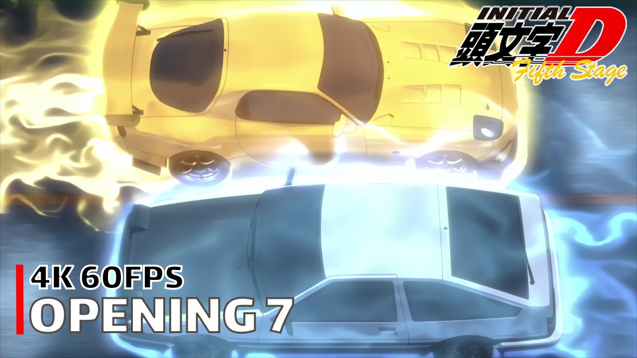 Initial D - Opening 7 [4K 60FPS | Creditless | CC] - YouTube