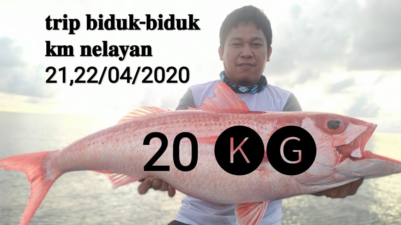 Mancing Di Laut Biduk-biduk Strike Ruby Snapper 20kg - YouTube