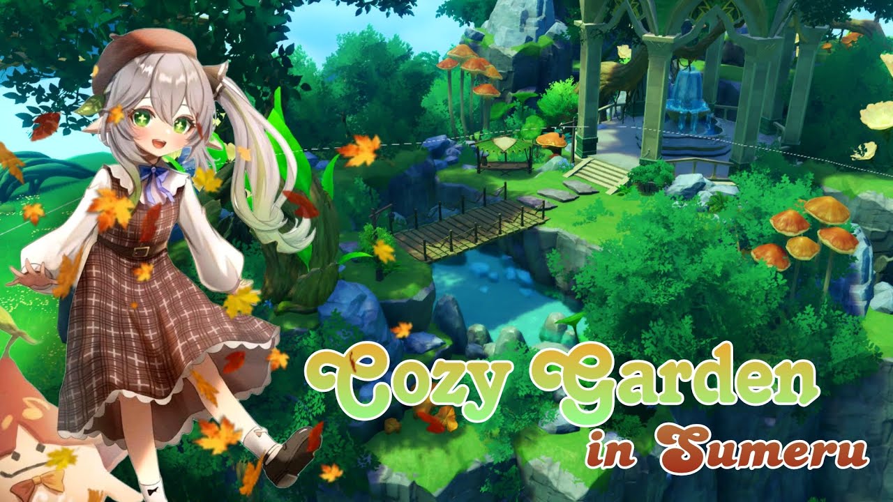 Genshin impact | cozy garden in sumeru style in teapot replica id - YouTube