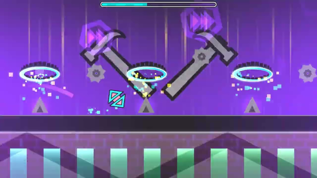 dolbit normalno geometry dash with cliks 0-68 - YouTube