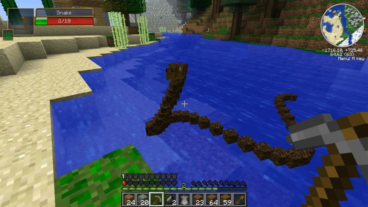 Minecraft Father & Son Survival Ep. 9: The Snake's a Man Eater - YouTube