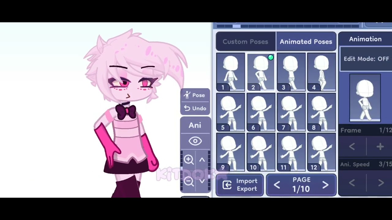 SOMGLOL edit {} Angel Dust walking animation {} GL2 TEST {} Hazbin ...