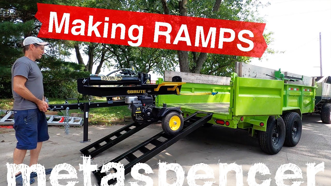 Making RAMPS for the Dump Trailer ... and Adding a Mini-Winch - YouTube