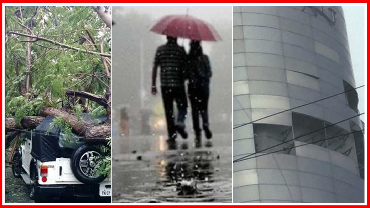 10 Most Dramatic Visuals Of Cyclone 'Vardah' In Tamil Nadu - YouTube