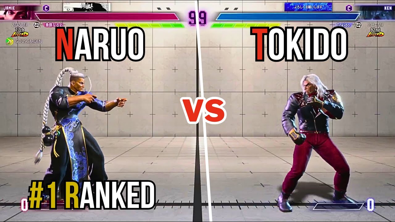 SF6 Narou (#1 Ranked Jamie) vs Tokido (KEN) High Level Gameplay - YouTube