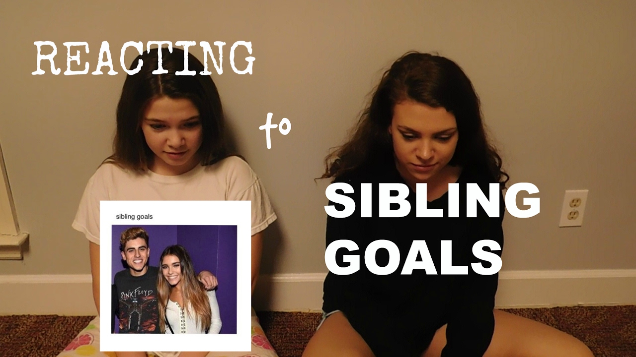 Sisters React to Siblings Goals ~ Hailey Jade♡ - YouTube