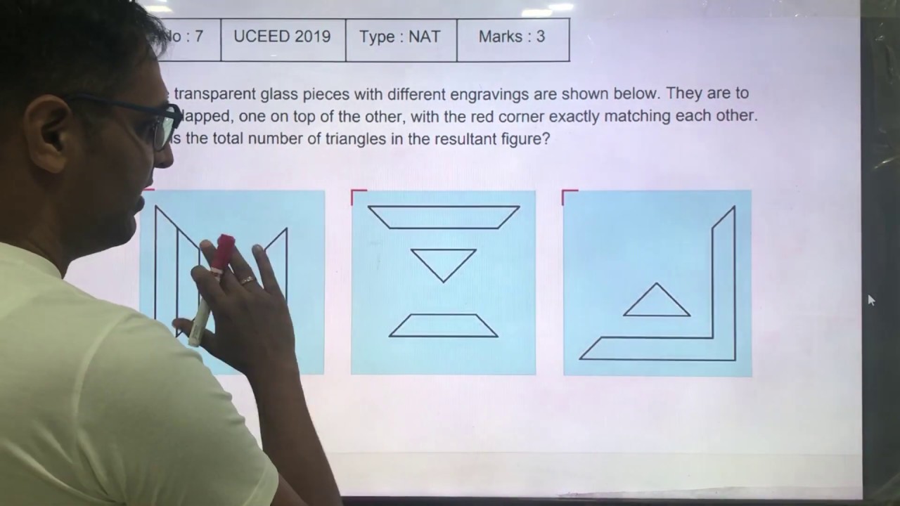 UCEED 2019 Solved Paper - Solution for Question No. 7 - YouTube