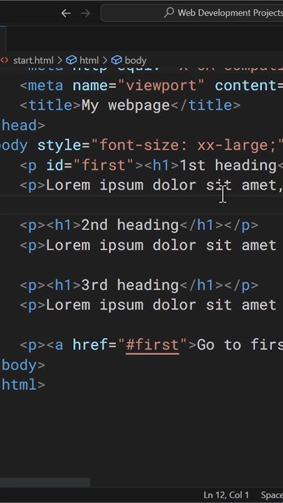 Linking to a portion of your page in HTML😎| Web development #programming #webdevelopment #html ...