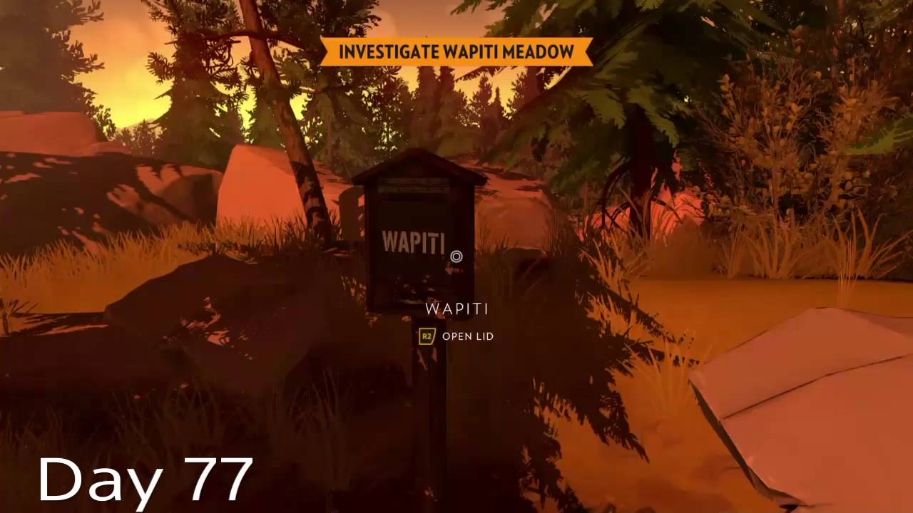 Firewatch - Audio Tour DLC - Day 77 - Bee Plot Trophy - YouTube