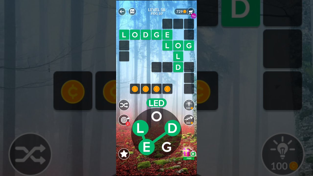 Level 58 Wordscapes || Solve Wordscapes Word Puzzle 🧩 - YouTube
