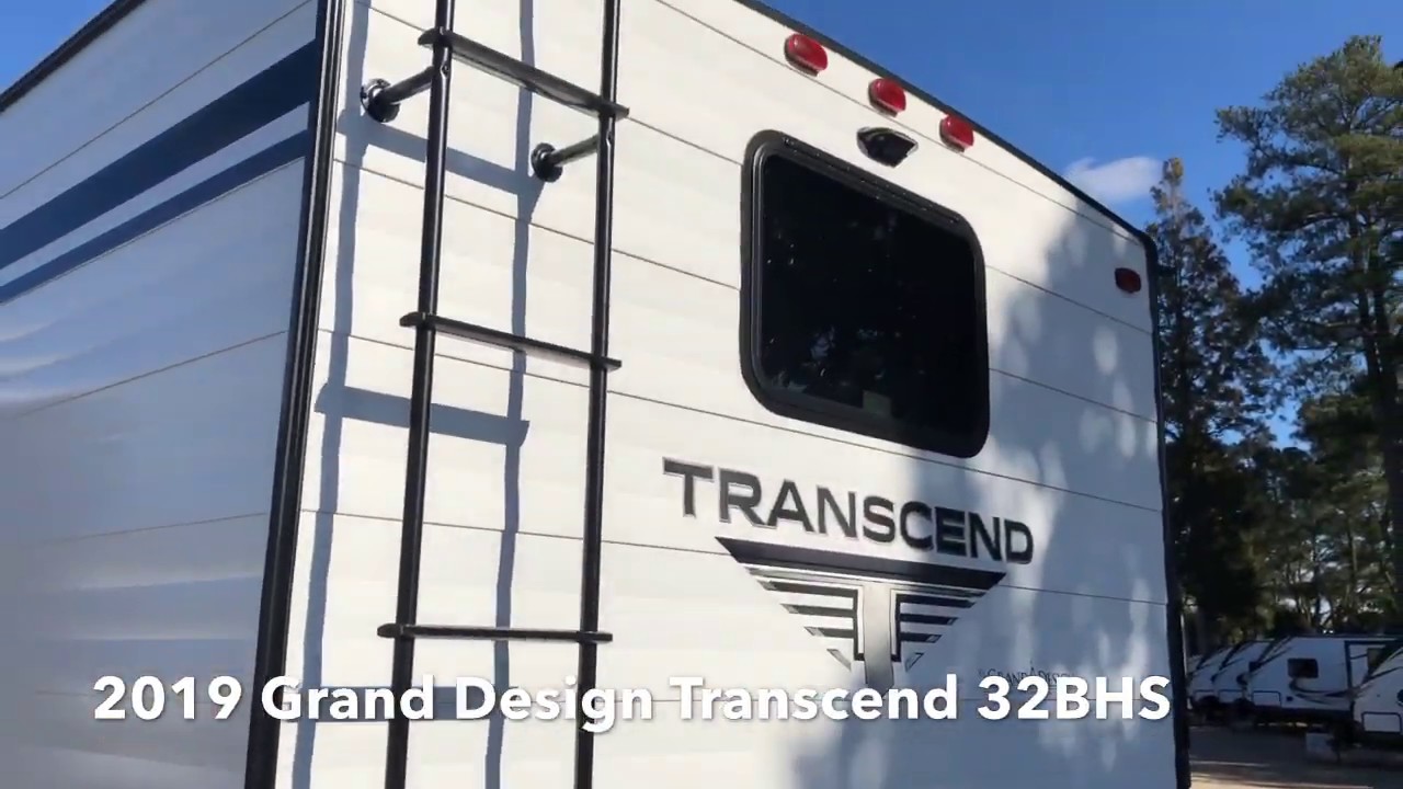 2019 Grand Design Transcend 32BHS Travel Trailer w/ Bunk Beds Bath & a ...