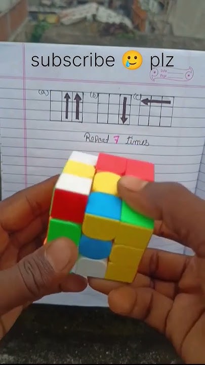 how to solve a Rubik's cube in a algorithm trick #shorts #youtubeshorts ...