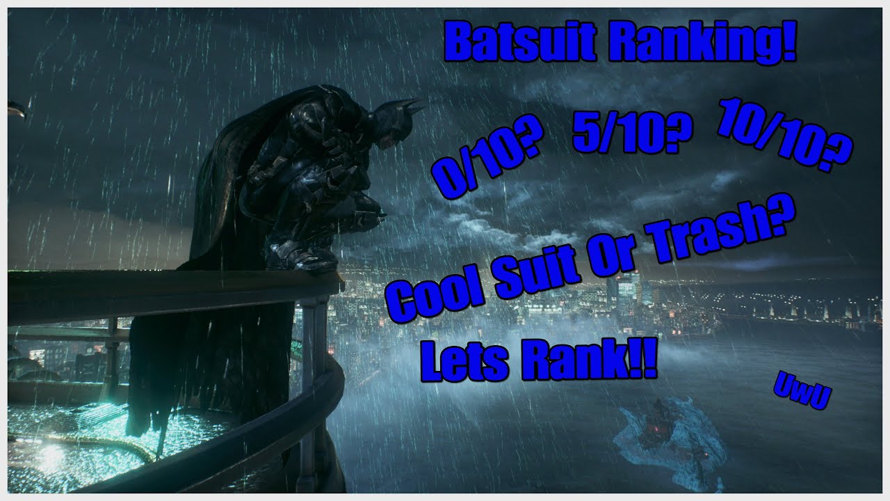 Batsuit Ranking First Ever Ranking!! - YouTube