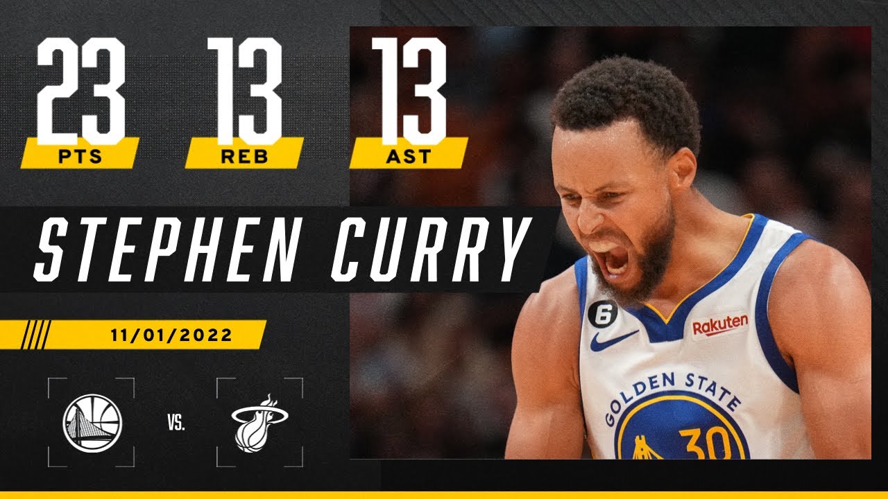 Steph Curry records 10th career TRIPLE-DOUBLE 💥 - YouTube