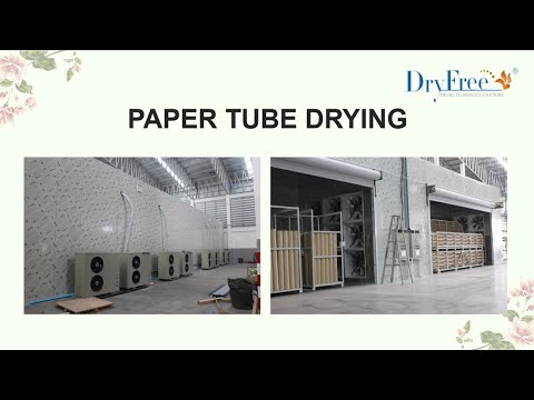 DRYFREE Paper tube drying machine - YouTube
