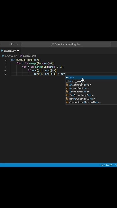 Bubble Sort Bubble Sort With Python Programming Bubblesort Python Pythonprogramming Youtube