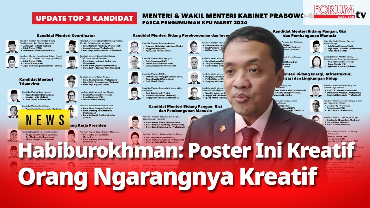 GERINDRA SOAL POSTER ‘KANDIDAT KABINET PRABOWO-GIBRAN’: NGARANGNYA ...
