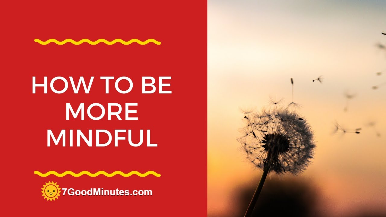 How To Be More Mindful By Not Trying To Be Mindful - YouTube