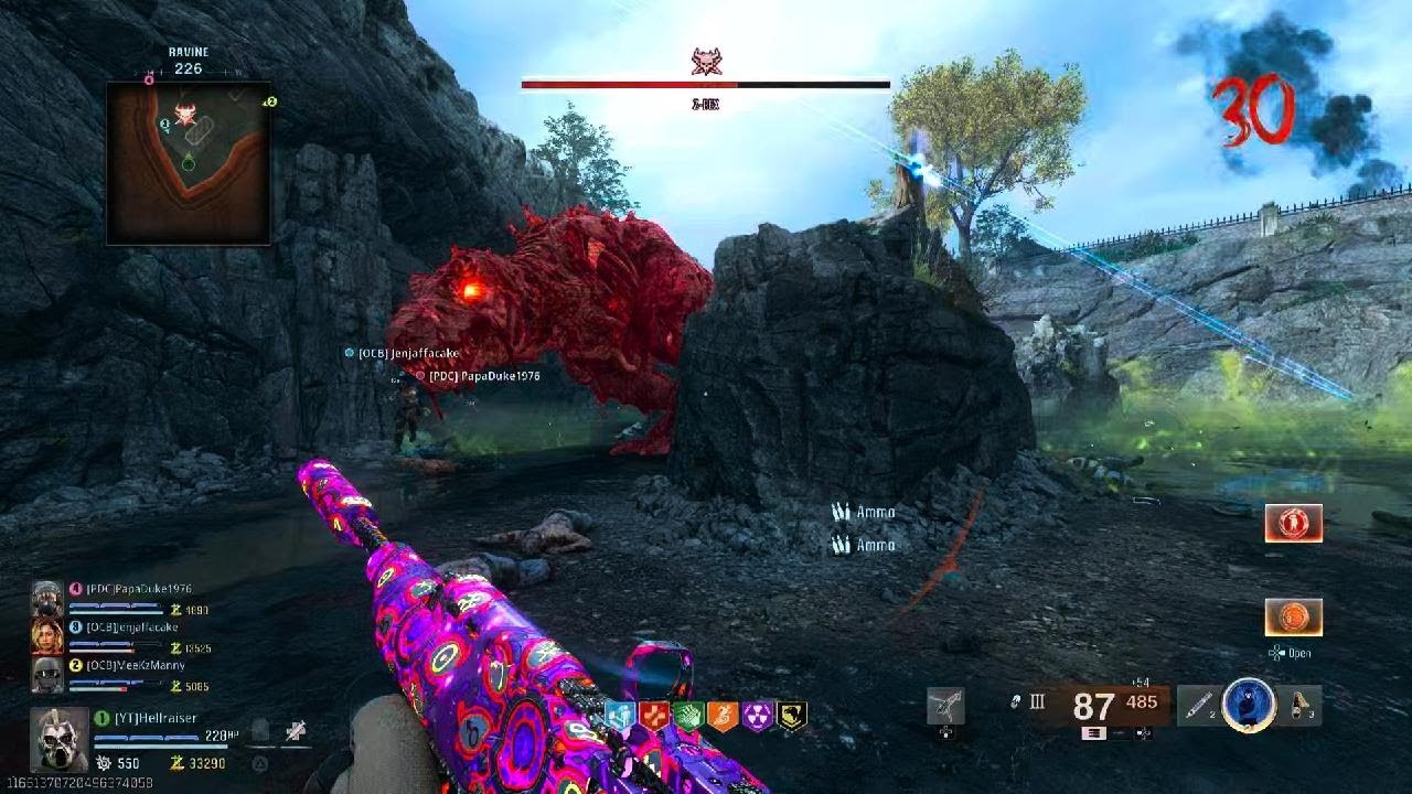 BO6 Zombies Shattered Veil T Rex Boss Fight (With Randoms) - YouTube