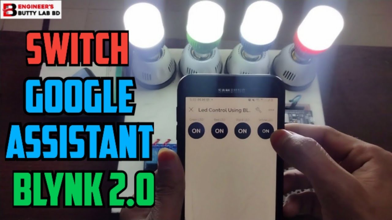 হোম অটোমেশন সিস্টেম | Home Automation Using Google Assistant, Blynk app ...
