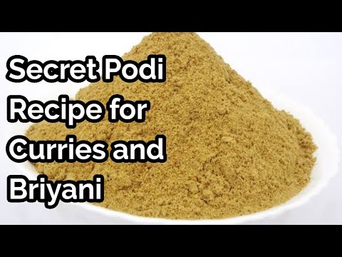 Secret Podi Recipe | malli podi recipe in tamil | how to make coriander ...