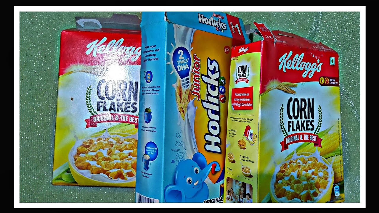 Corn flakes Box re used idea - YouTube