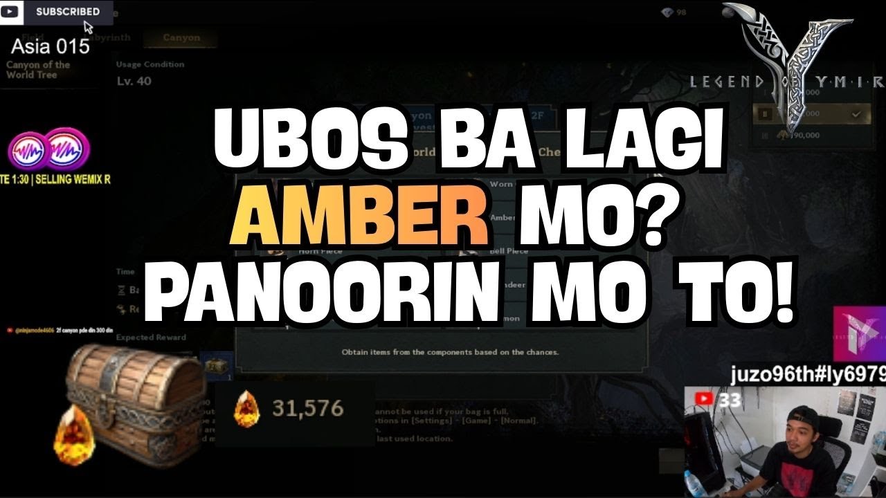 LEGEND OF YMIR : QUICK TIPS TO FARM AMBER! ( TAGALOG ) - YouTube