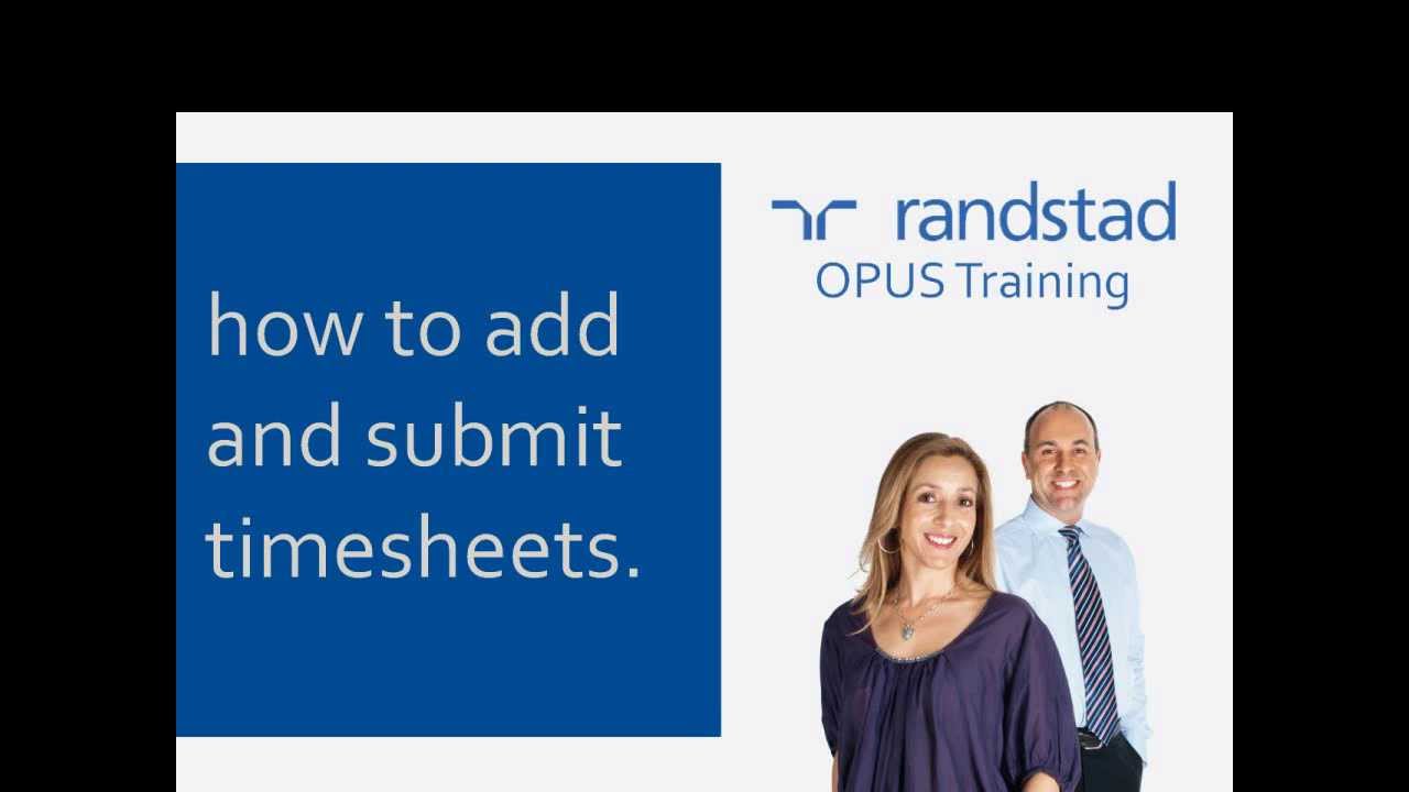 OPUS - How To Add And Submit Timesheets - YouTube