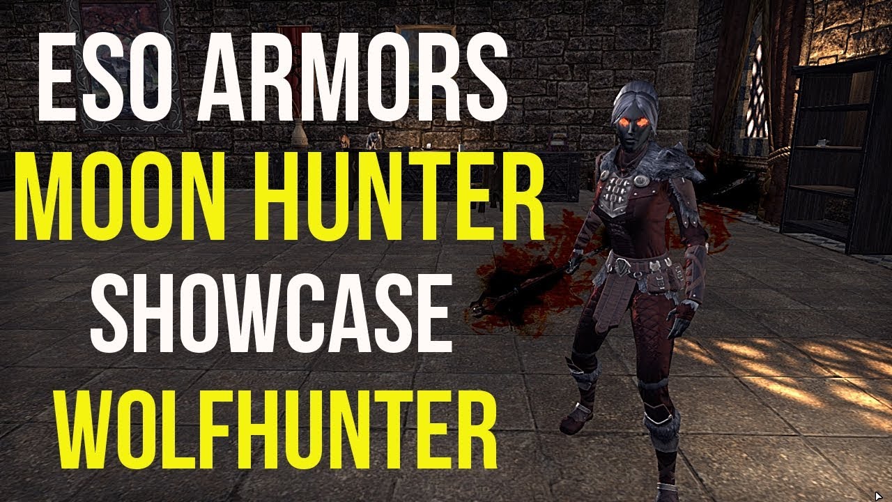 ESO Armor Sets - Moon Hunter Light Armor Set | Wolfhunter - YouTube