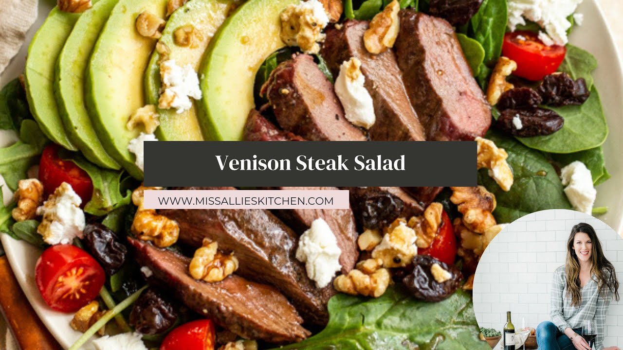 Venison Steak Salad with Perfect Balsamic Dressing - YouTube