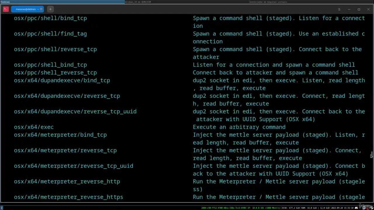 13 7 Criando um payload e obtendo uma shell com MetaSploit - YouTube
