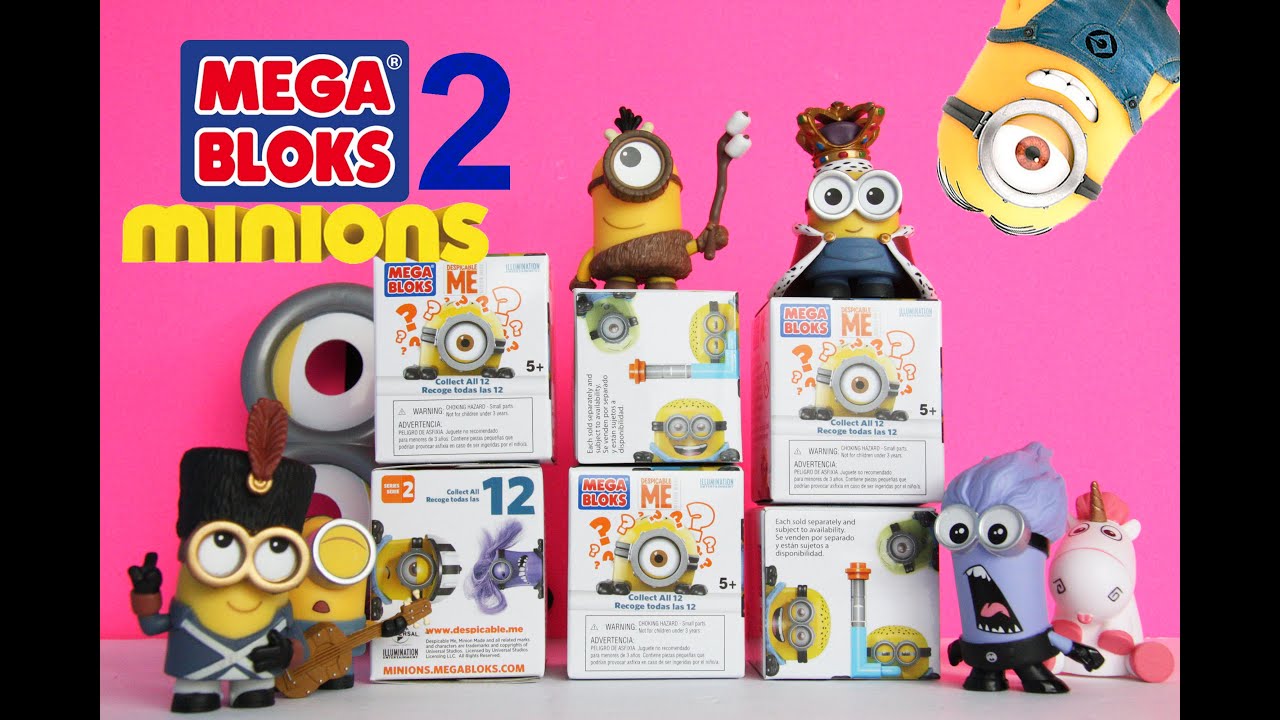 Minions Mega Bloks Series 2 Toy Unboxing and Review Video - YouTube