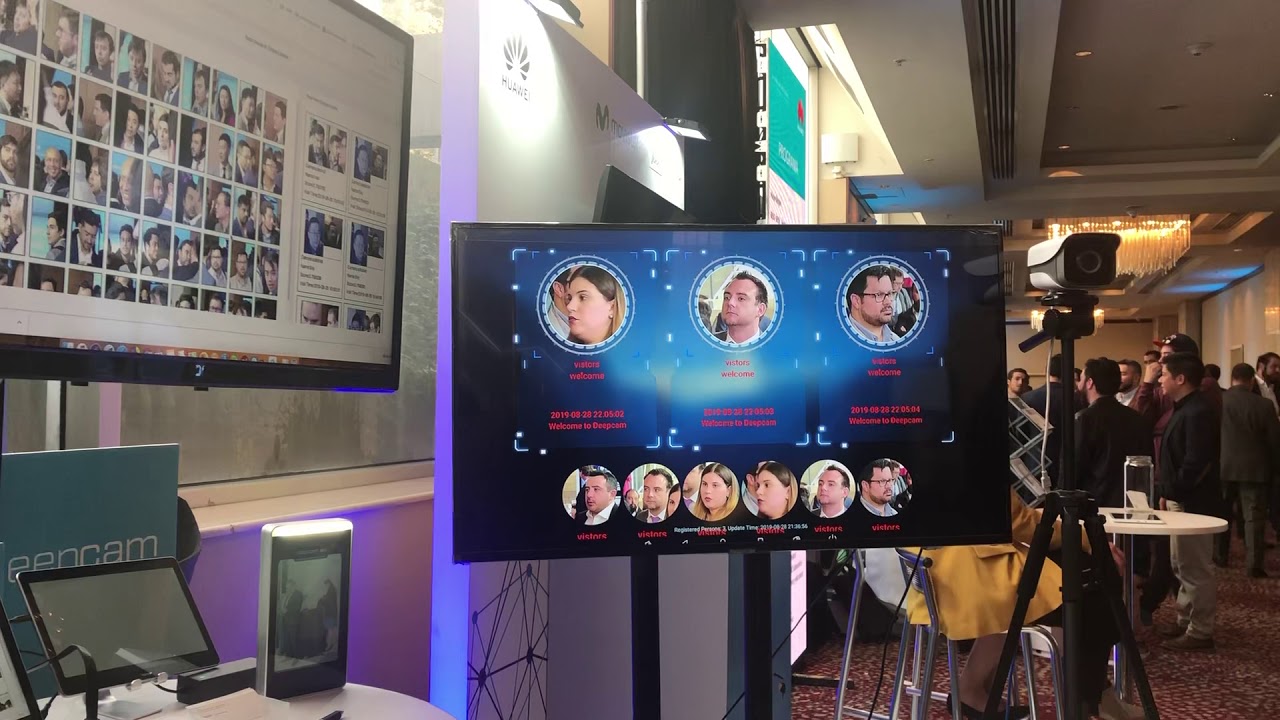 LinkSprite Facial Recognition Welcome system - YouTube