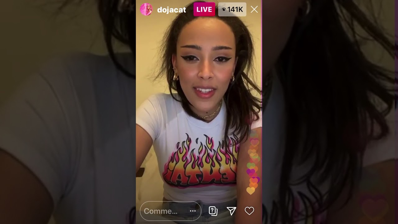 Doja Cat on IG Live addressing recent issues - YouTube