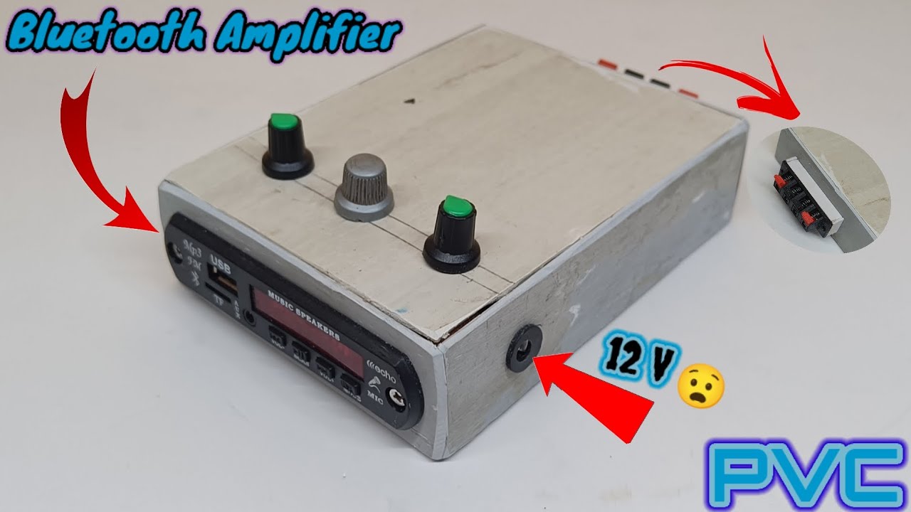How To Make Bluetooth Amplifier For Speakers|| DC bluetooth amplifier ...