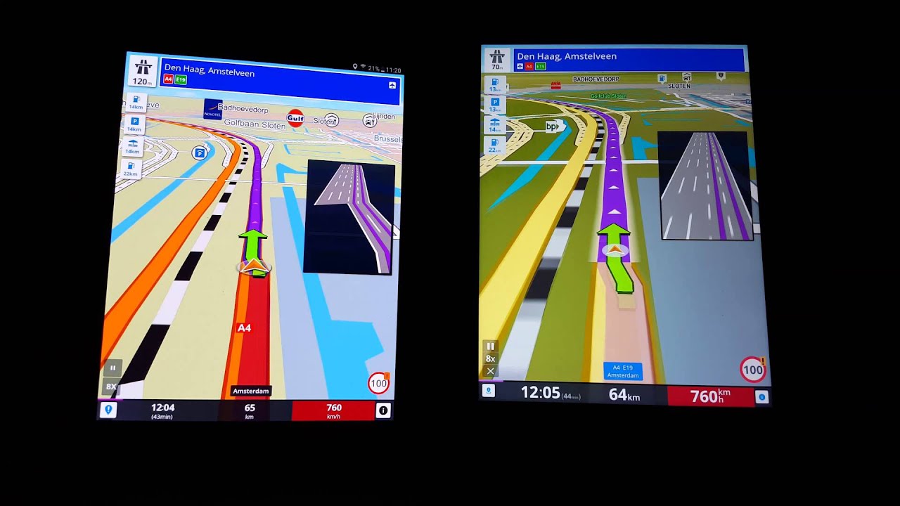 Samsung Galaxy Tab S2 and iPad 3 Running Sygic - YouTube