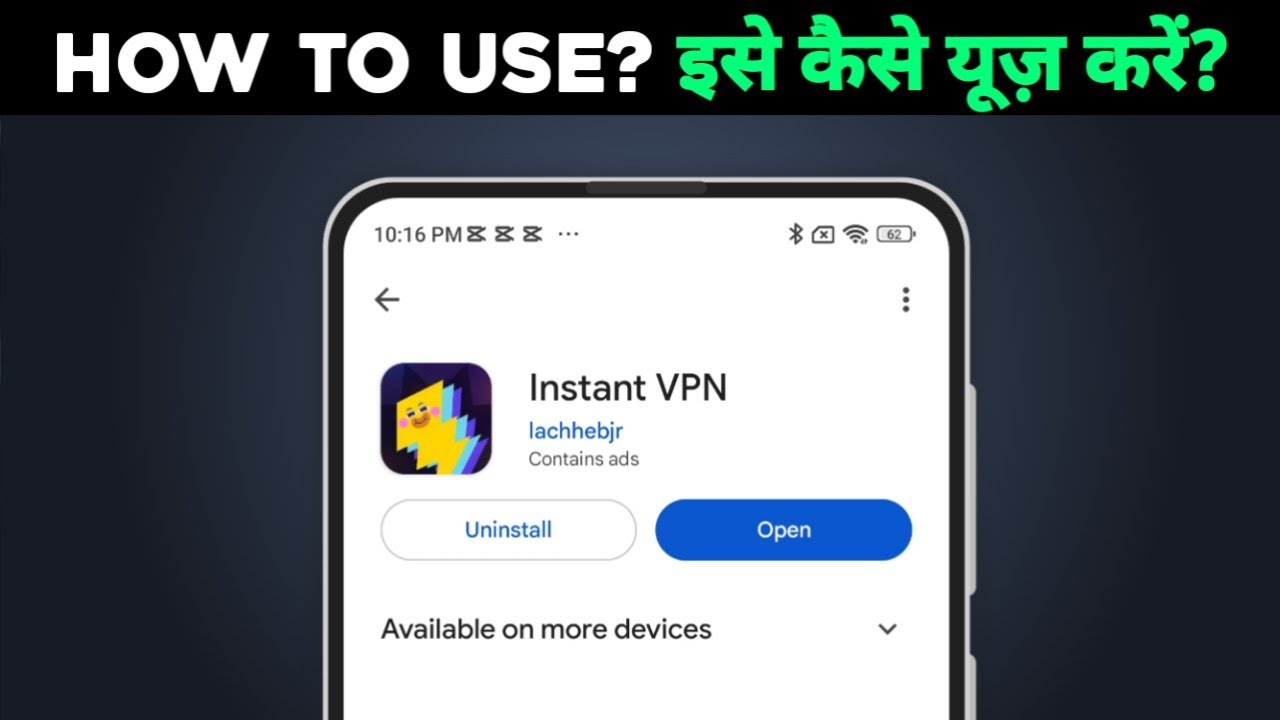 Instant VPN app kaise use kare | Review | | best vpn for Capcute ...