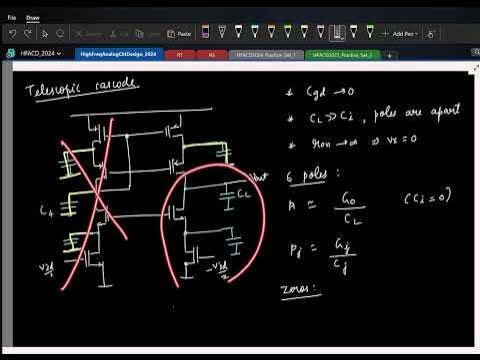 Lecture 12(1): Poles & zeros in a cascode and telescopic cascode OTA - YouTube