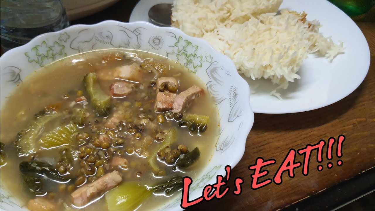 LET'S EAT!!!MY LUNCH,MONGGO OVERLOAD GULAY AT MAY BABOY PA!. - YouTube