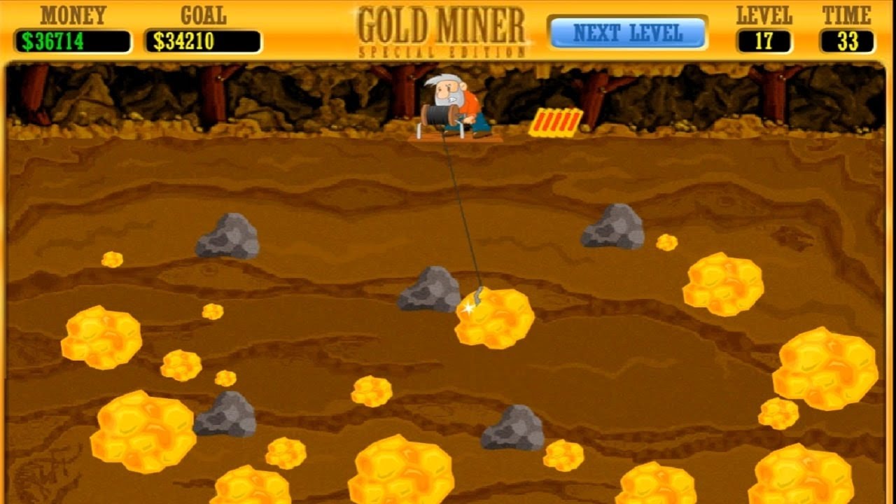 Strategy Game: Gold Mining - YouTube
