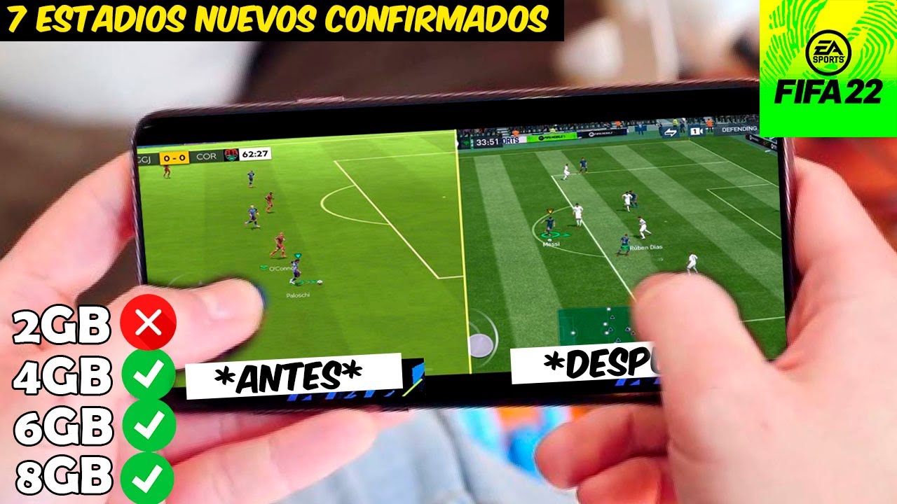 ¿Correrá en tu CELULAR 😲? DISPOSITIVOS COMPATIBLES para NUEVO FIFA 22 ...
