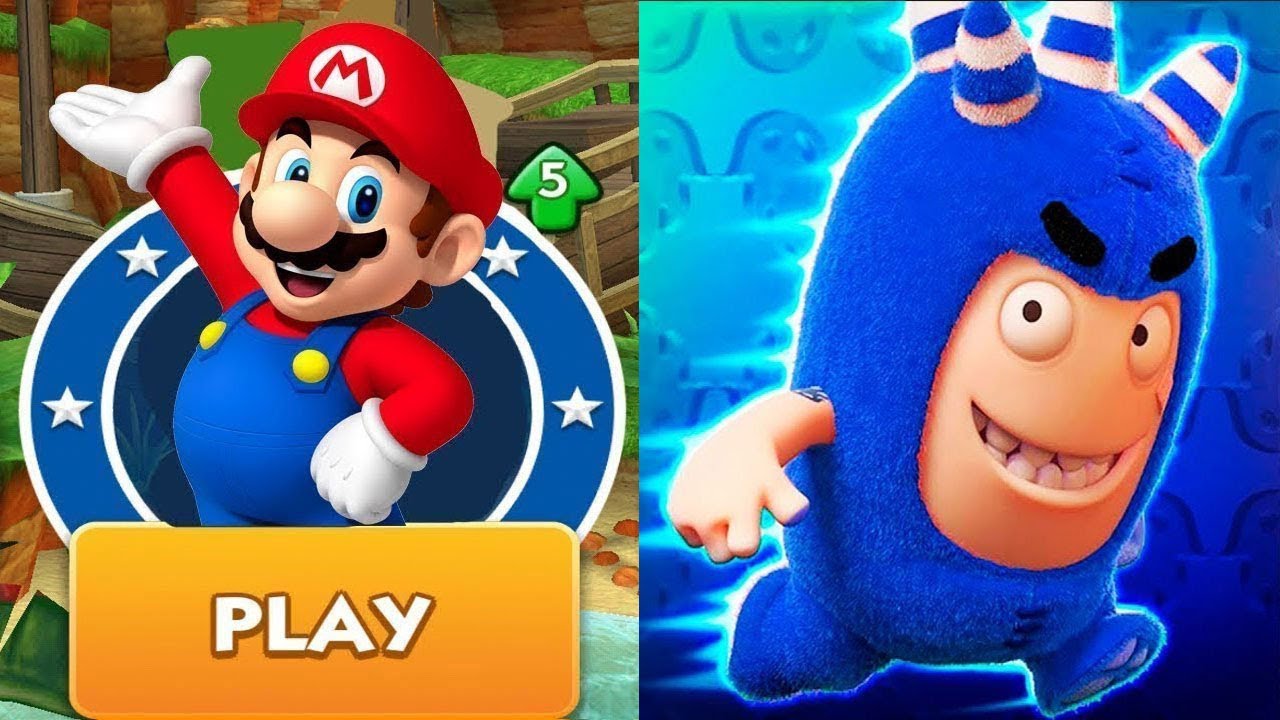 Oddbods Turbo Run Vs Super Mario Run Gameplay - YouTube