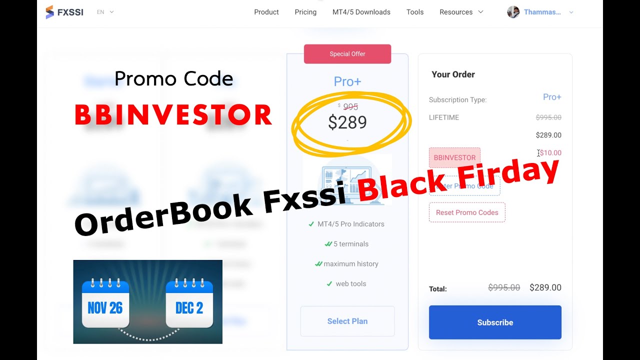 OrderBook Fxssi Black Friday 2024 LiftTIME $289 5Terminal - YouTube