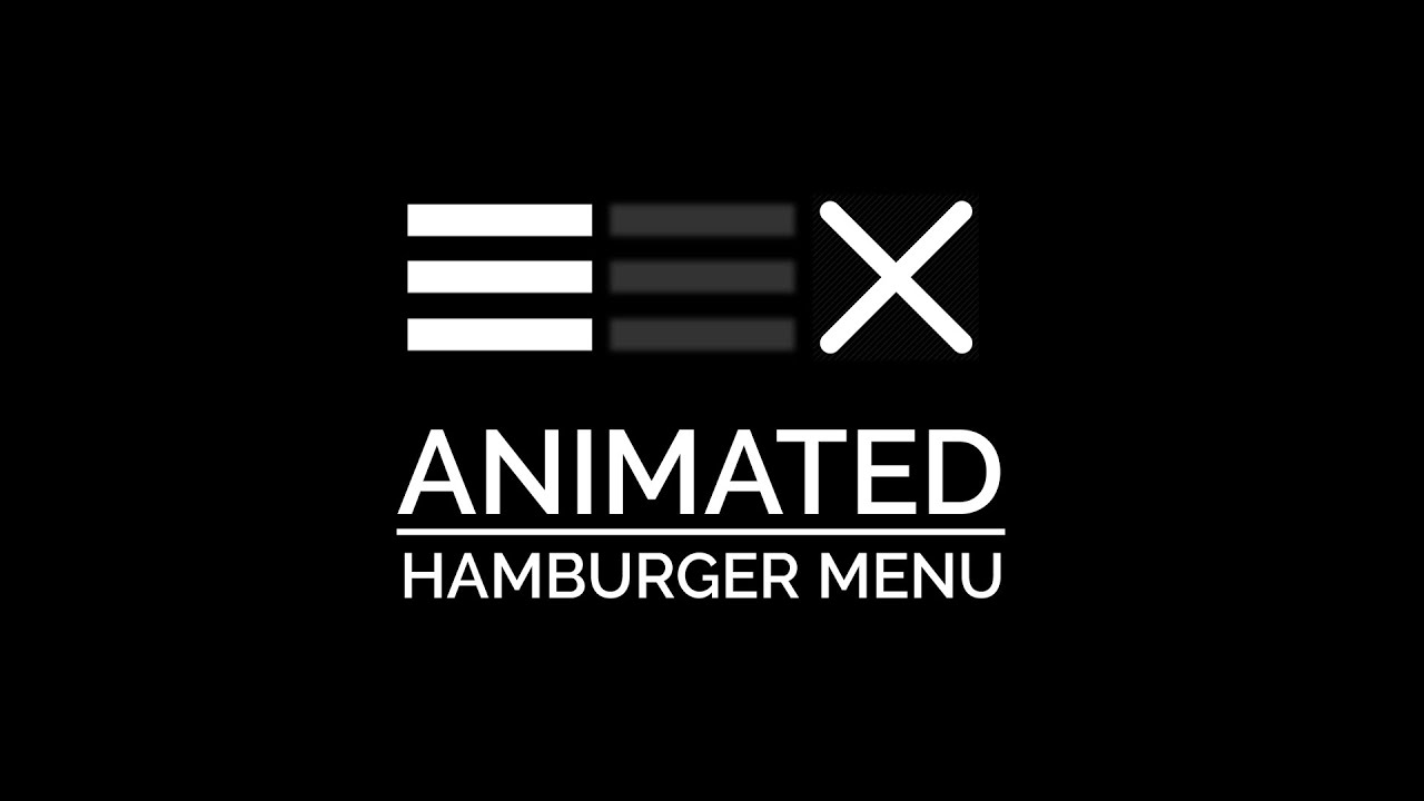 Animated Hamburger Menu Tutorial In Hindi | CSS Animation Effects In ...