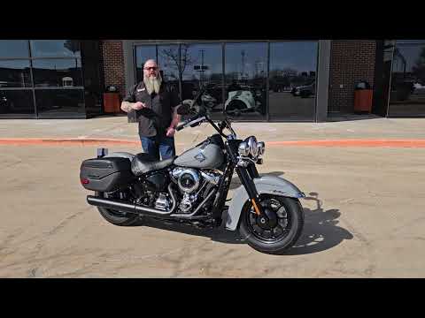 2026 Harley-Davidson FLHC Heritage Softail Solo Dark Billiard Gray Cast Wheels