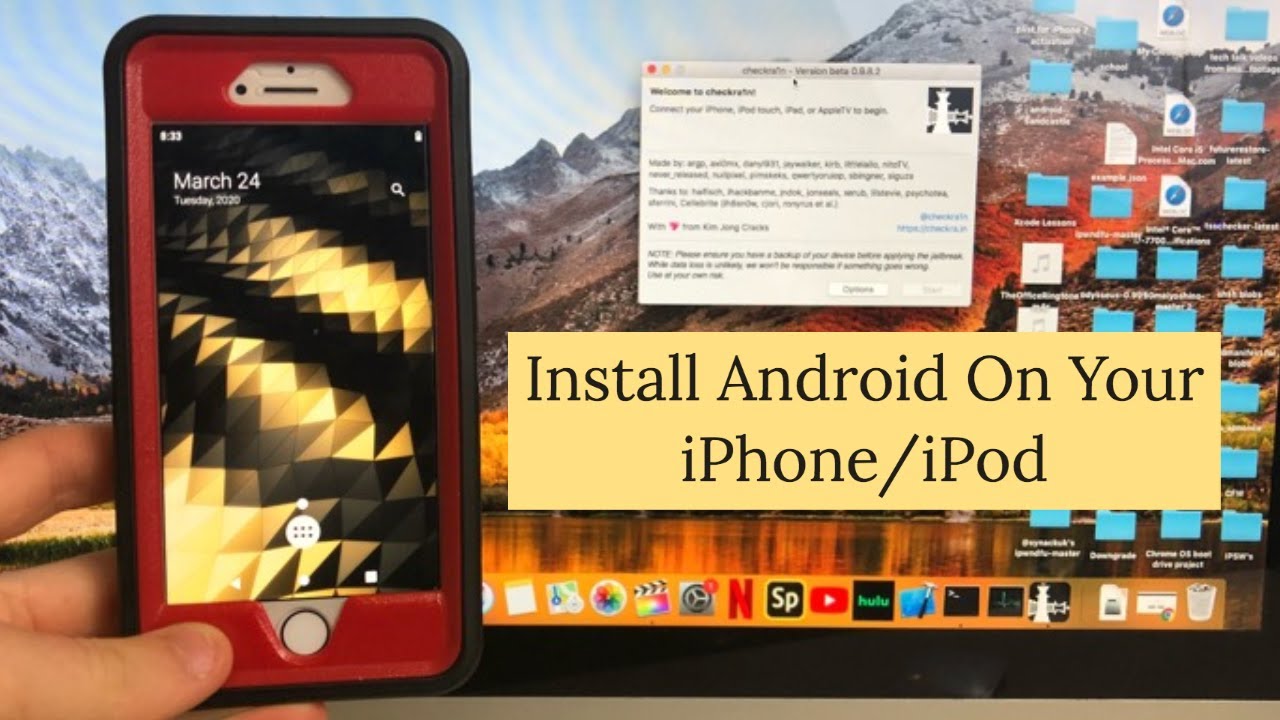 How To Install Android The iPhone 7/iPod Touch 7! - YouTube